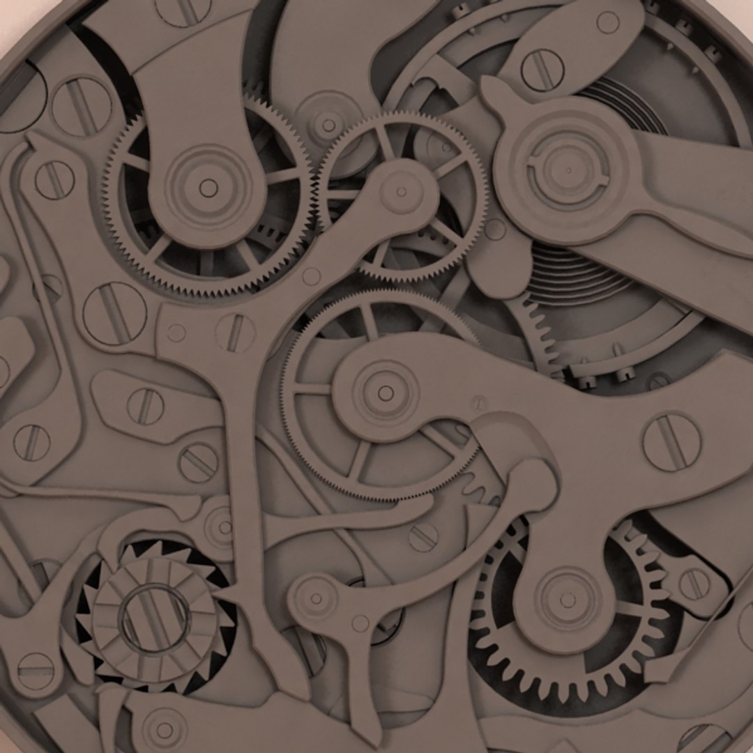 Watch Mechanism 3d Model