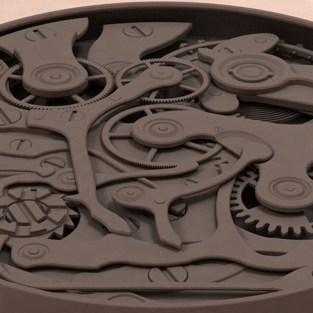 Watch Mechanism 3d Model