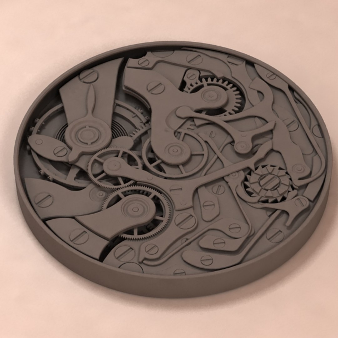 Watch Mechanism 3d Model