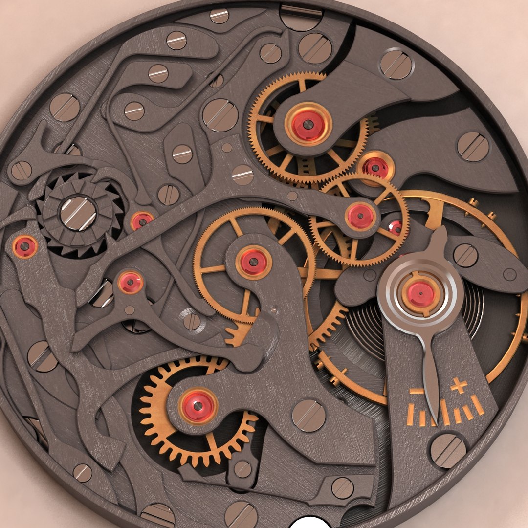 Watch Mechanism 3d Model