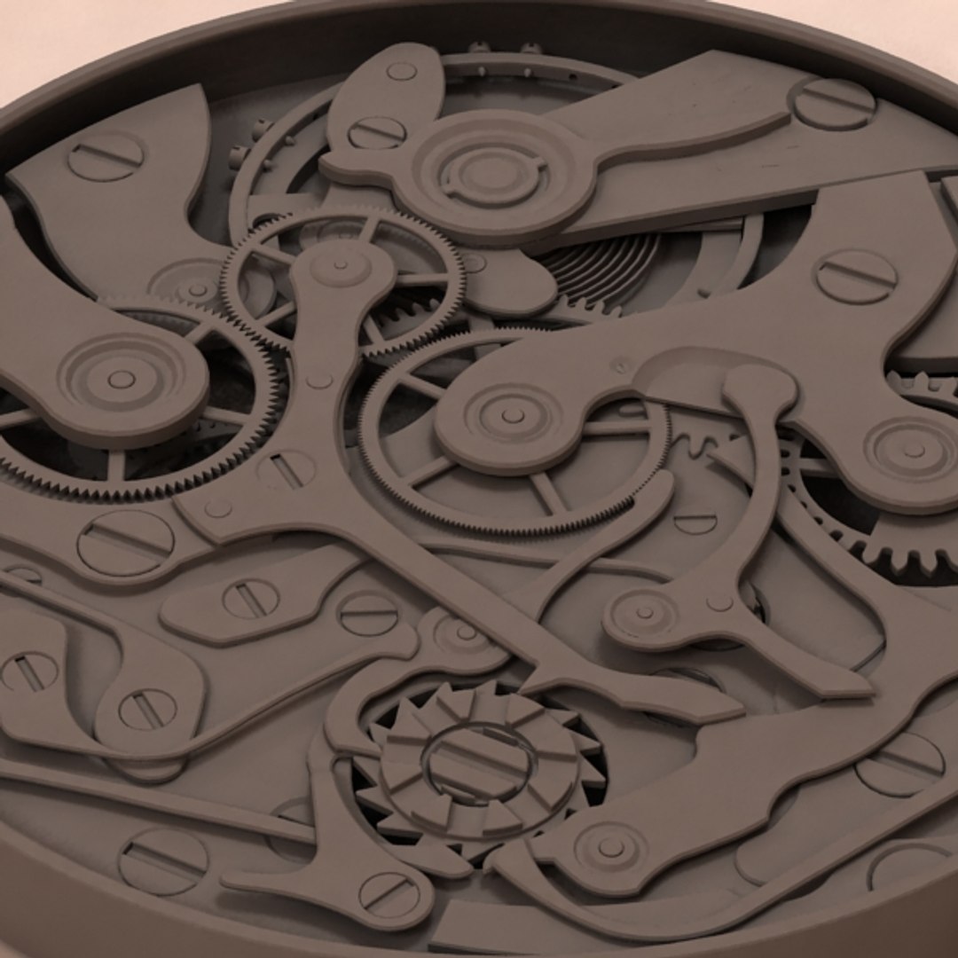 Watch Mechanism 3d Model