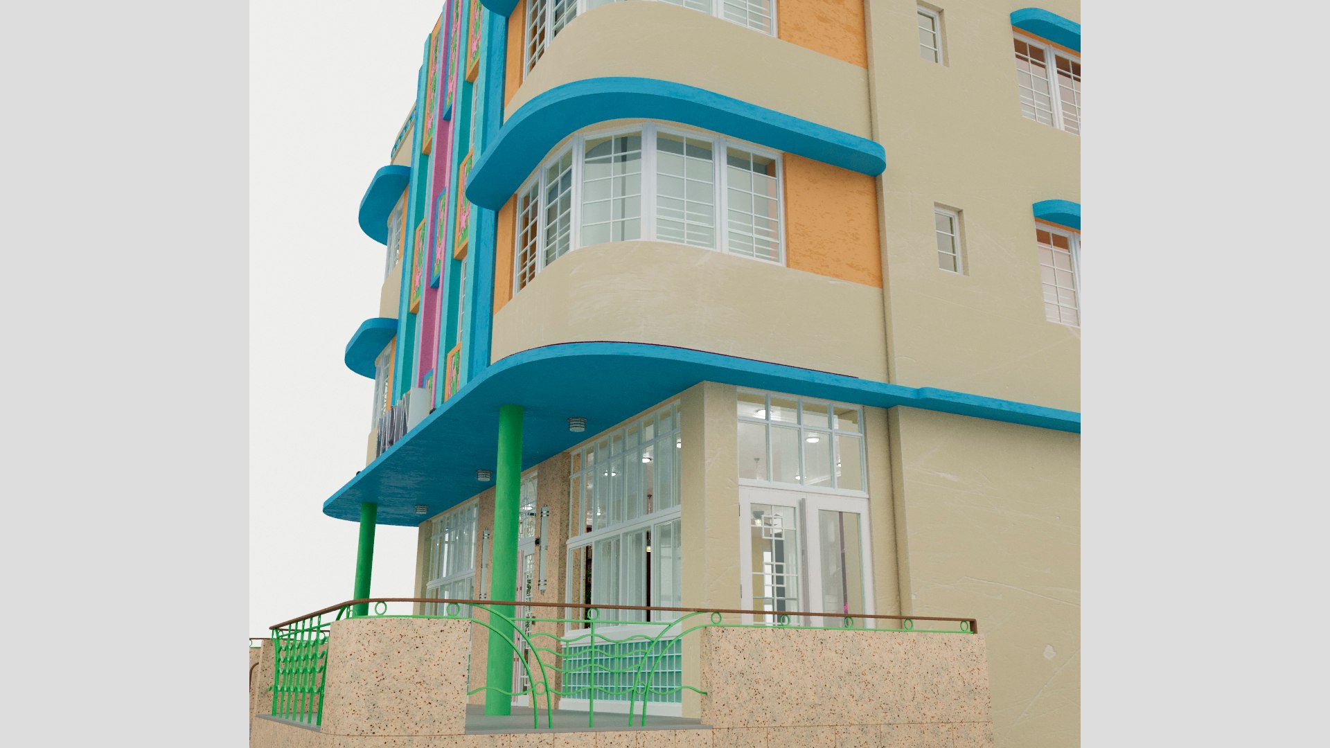 3D The Marlin Hotel Miami Art Deco - TurboSquid 2349434