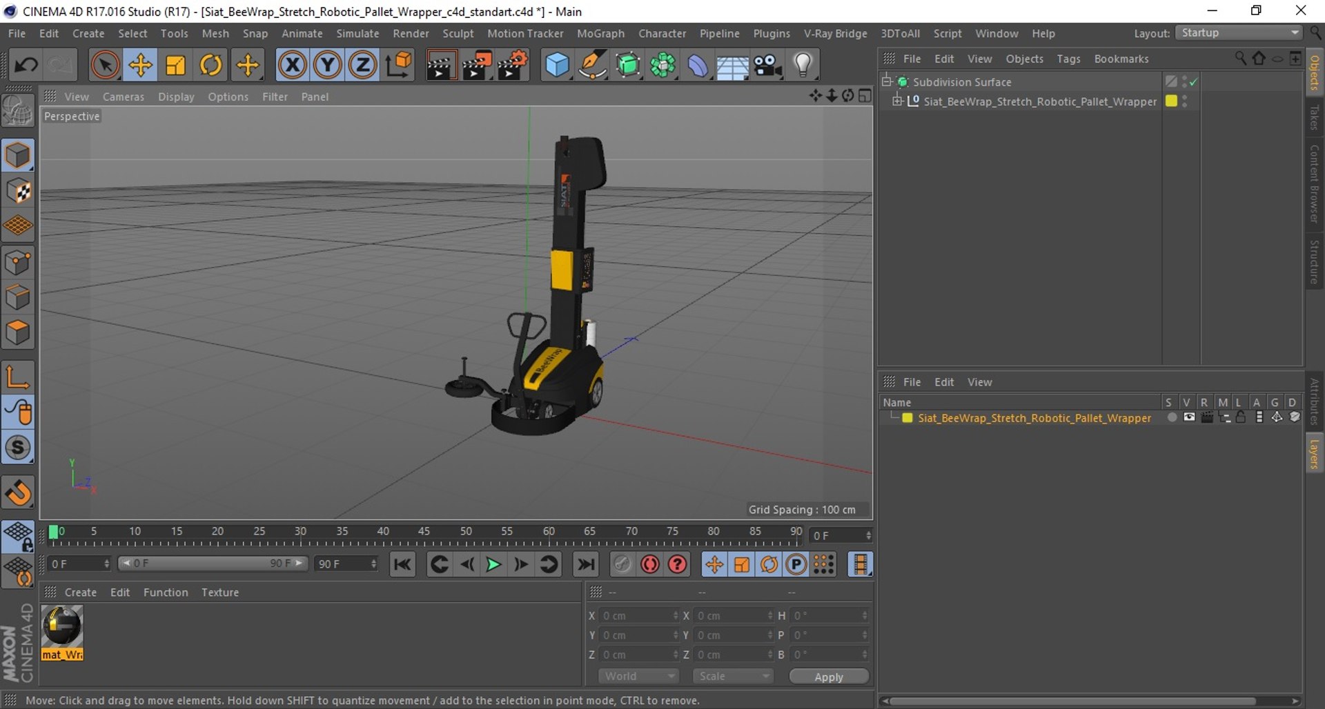 3D siat beewrap stretch robotic - TurboSquid 1673060