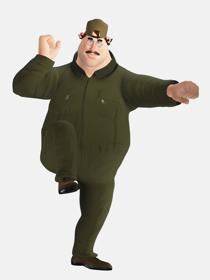 Cartoon Rigged Man-Tony Character 3D Model Model - TurboSquid 2196262