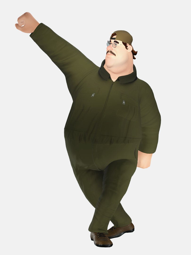 Cartoon Rigged Man-Tony Character 3D Model Model - TurboSquid 2196262