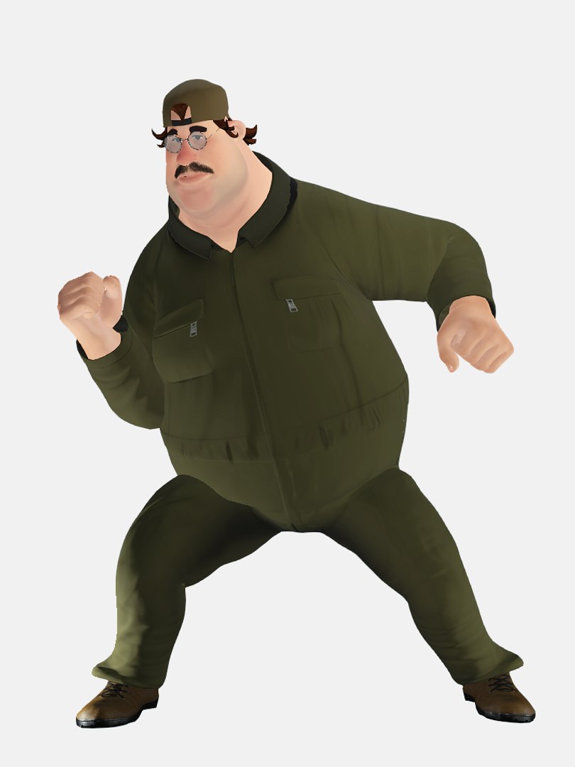 Cartoon Rigged Man-Tony Character 3D Model Model - TurboSquid 2196262