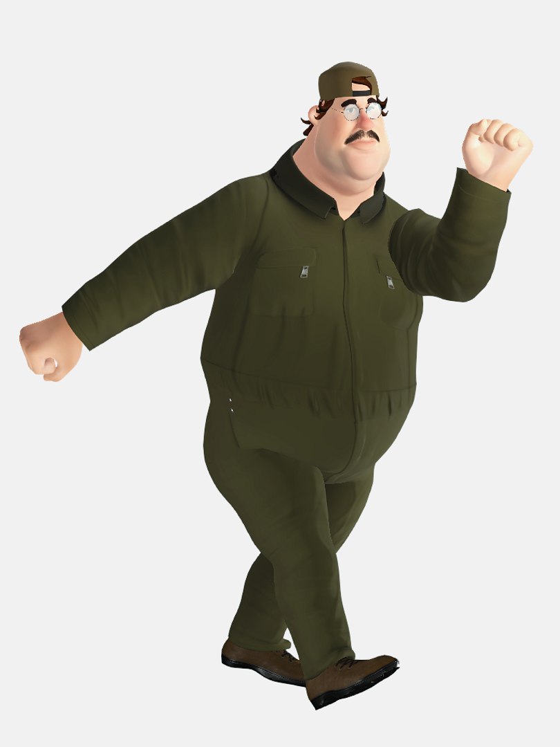 Cartoon Rigged Man-Tony Character 3D Model Model - TurboSquid 2196262