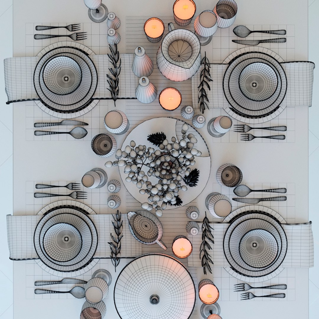 3d Table Appointments Serving Model