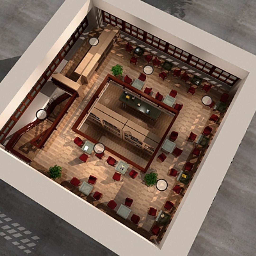 3ds Book Store Interior