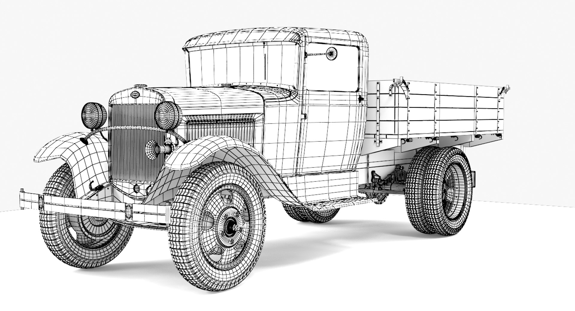 Gaz-aa Lorry 3D Model - TurboSquid 1273349