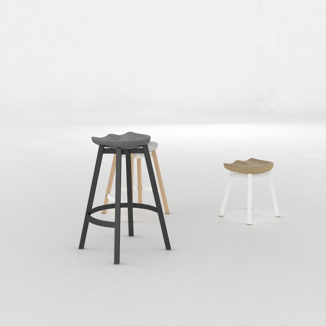 3d Model Su Stool Nendo