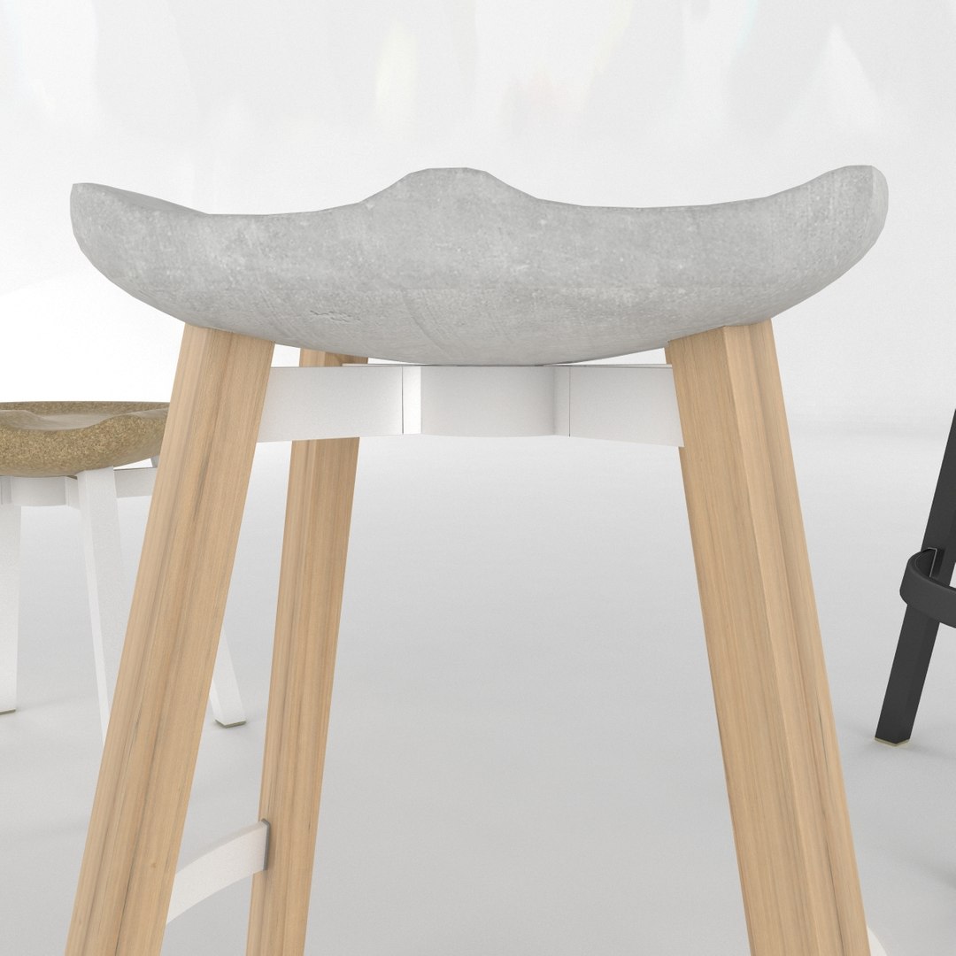 3d Model Su Stool Nendo