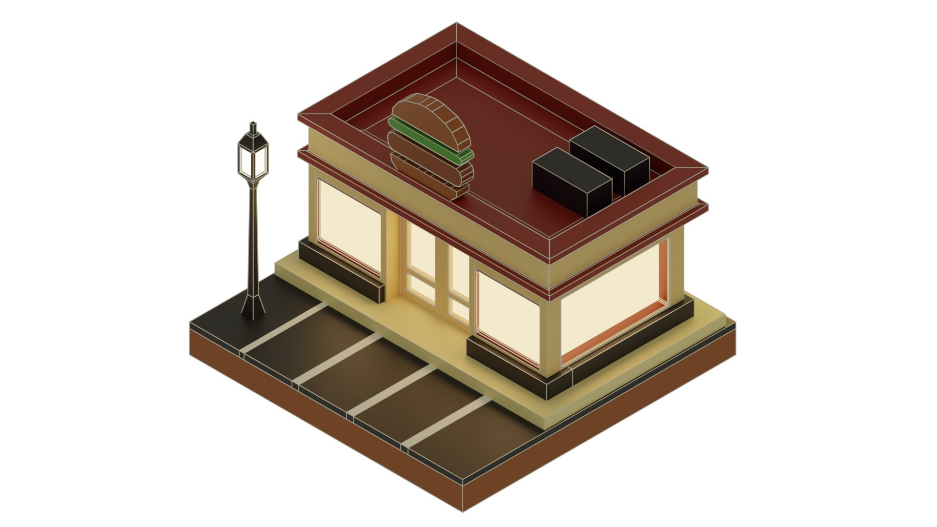 Low Poly Building Collection Model - TurboSquid 2187005