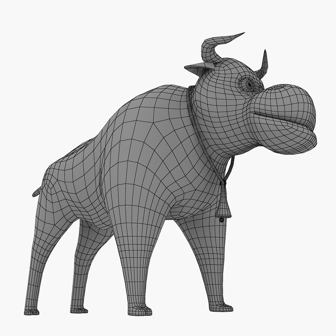3d Model Bull Toon