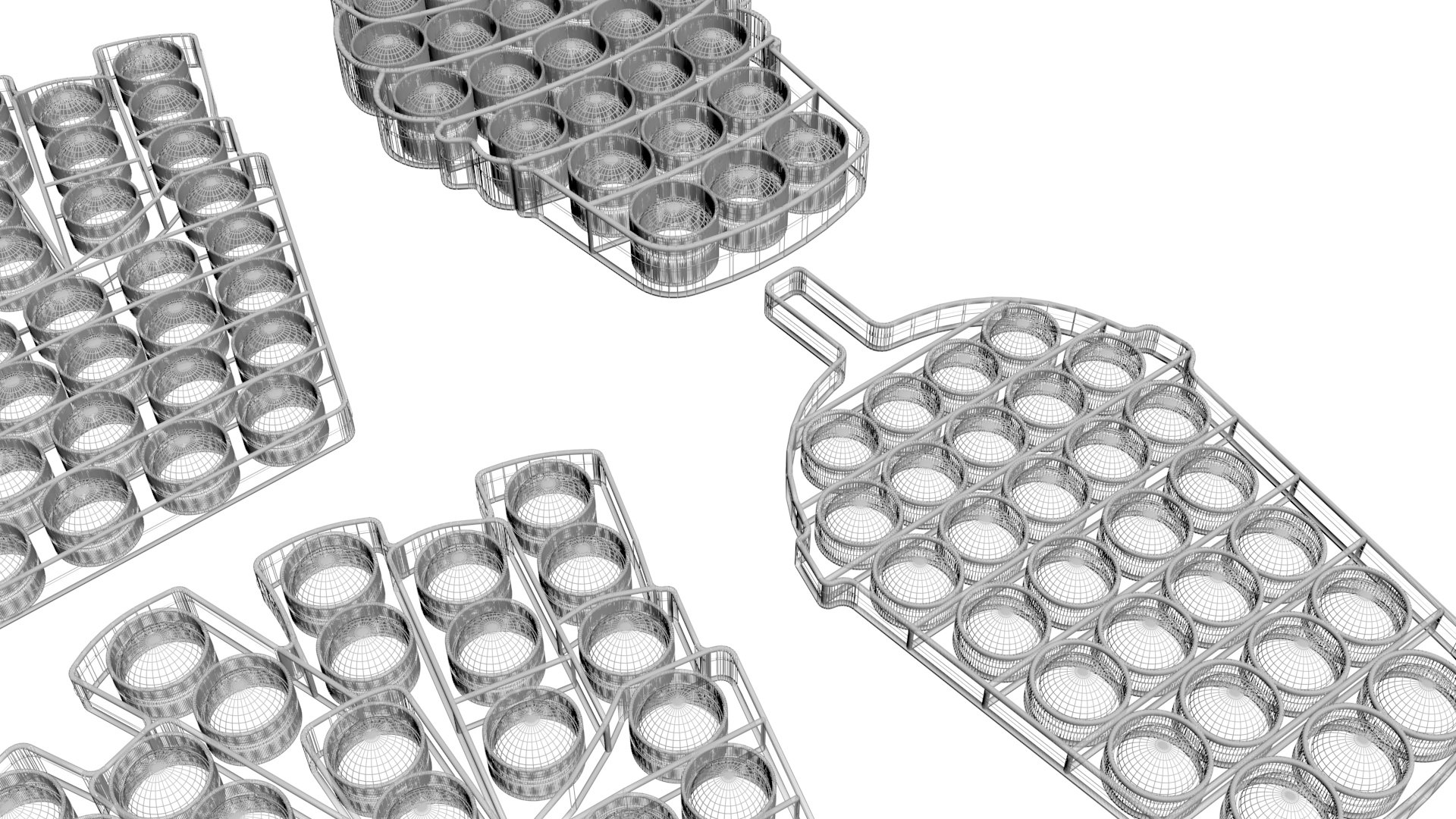 3D Fast Food Pop It Fidget Toys Set - TurboSquid 1786548