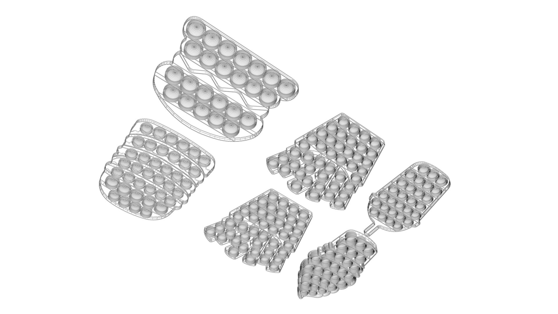 3D Fast Food Pop It Fidget Toys Set - TurboSquid 1786548