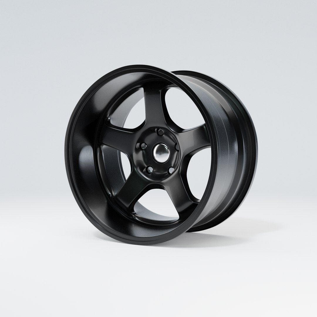 3D Car Rim 5 Spoke Wheel Model - TurboSquid 1784682