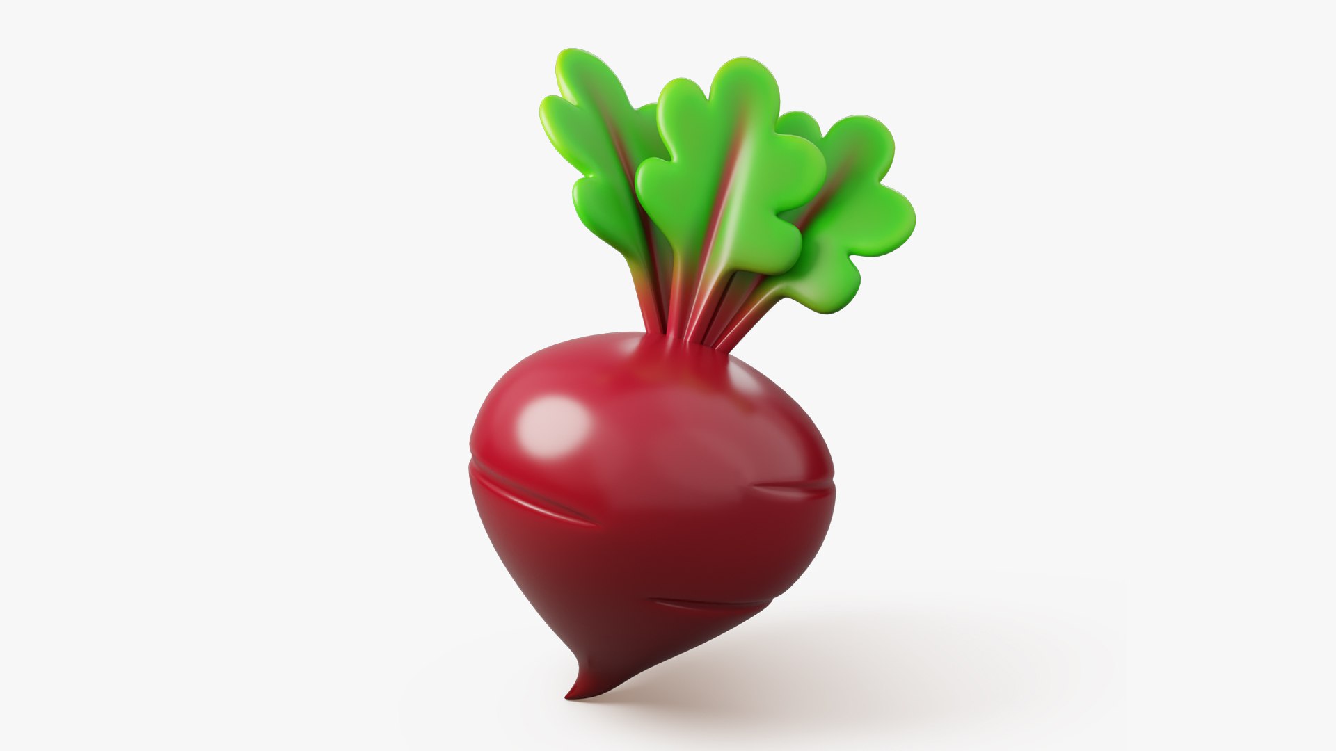 Stylized Beetroot 3D Model - TurboSquid 2400791