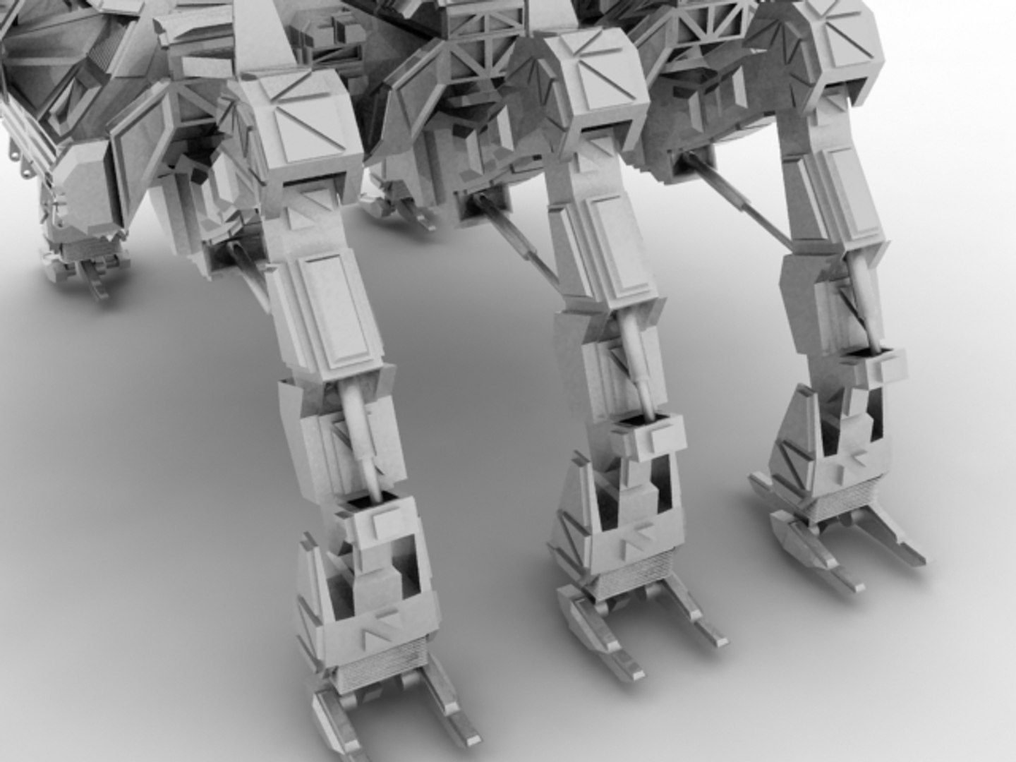 3d mecha robot model