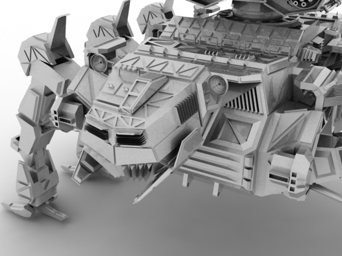 3d mecha robot model