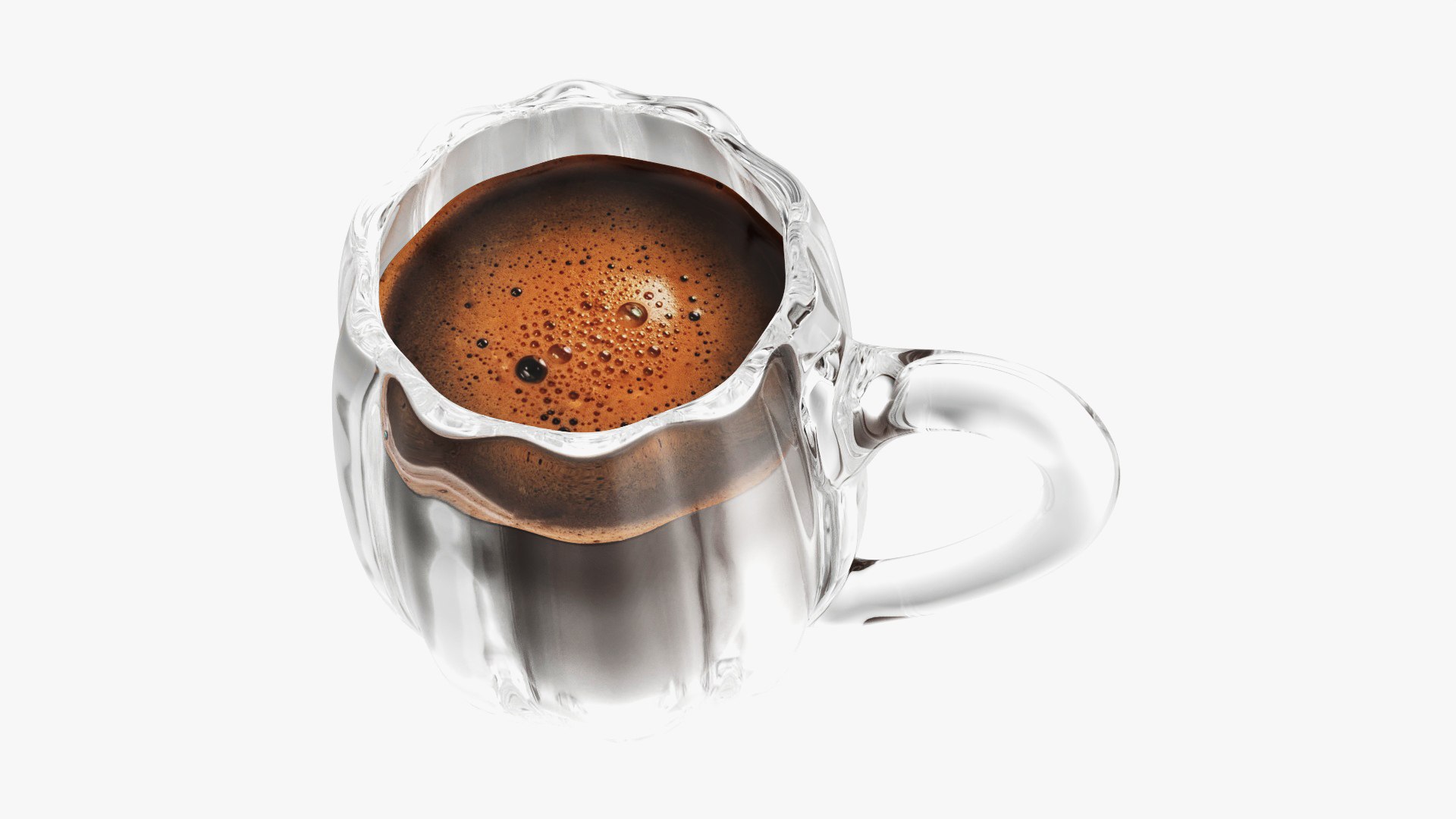 Glass Transparent Coffee Mug With Handle 08 3D Model - TurboSquid 1726261