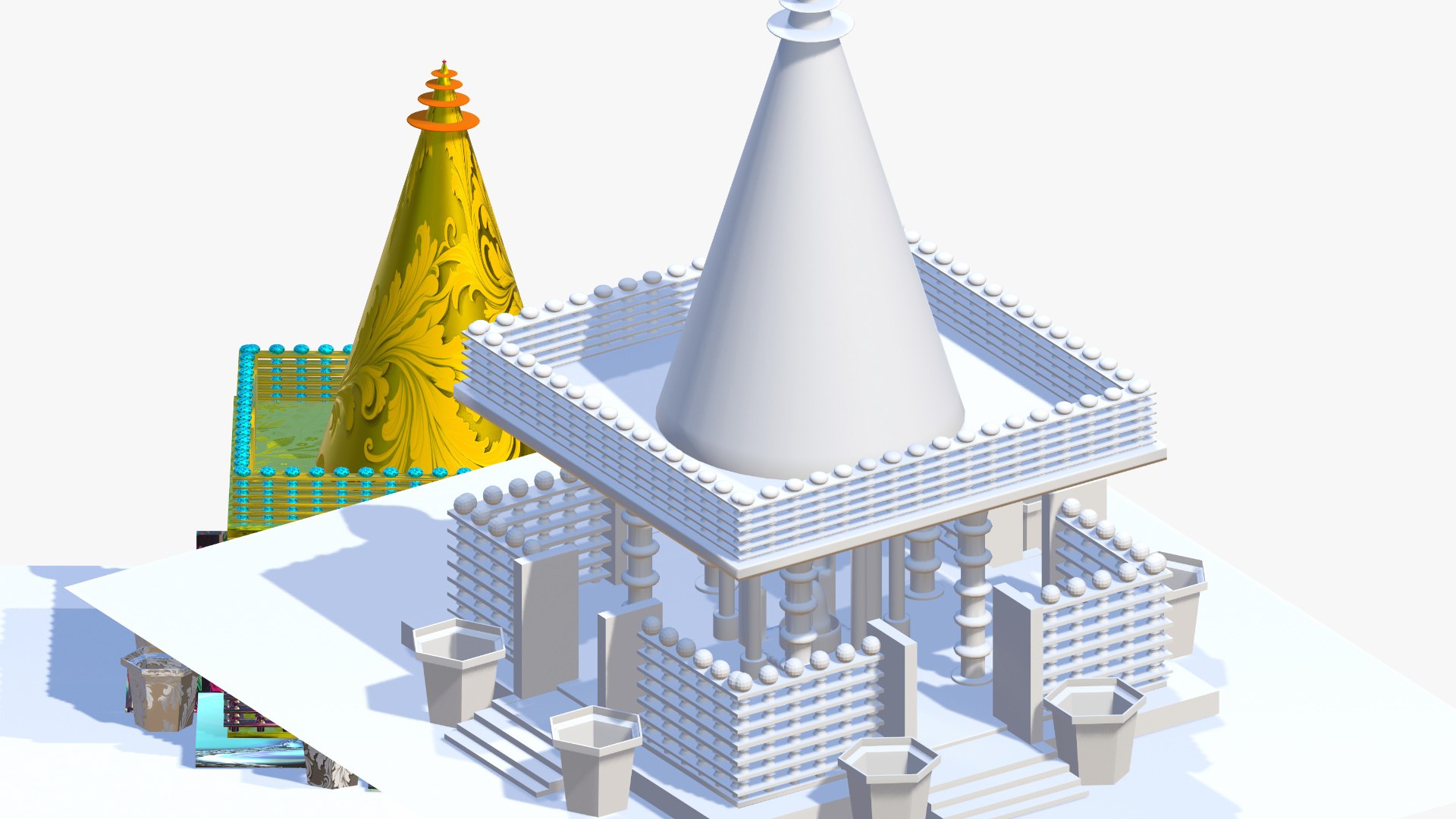 God Temple 3D Model - TurboSquid 2261116