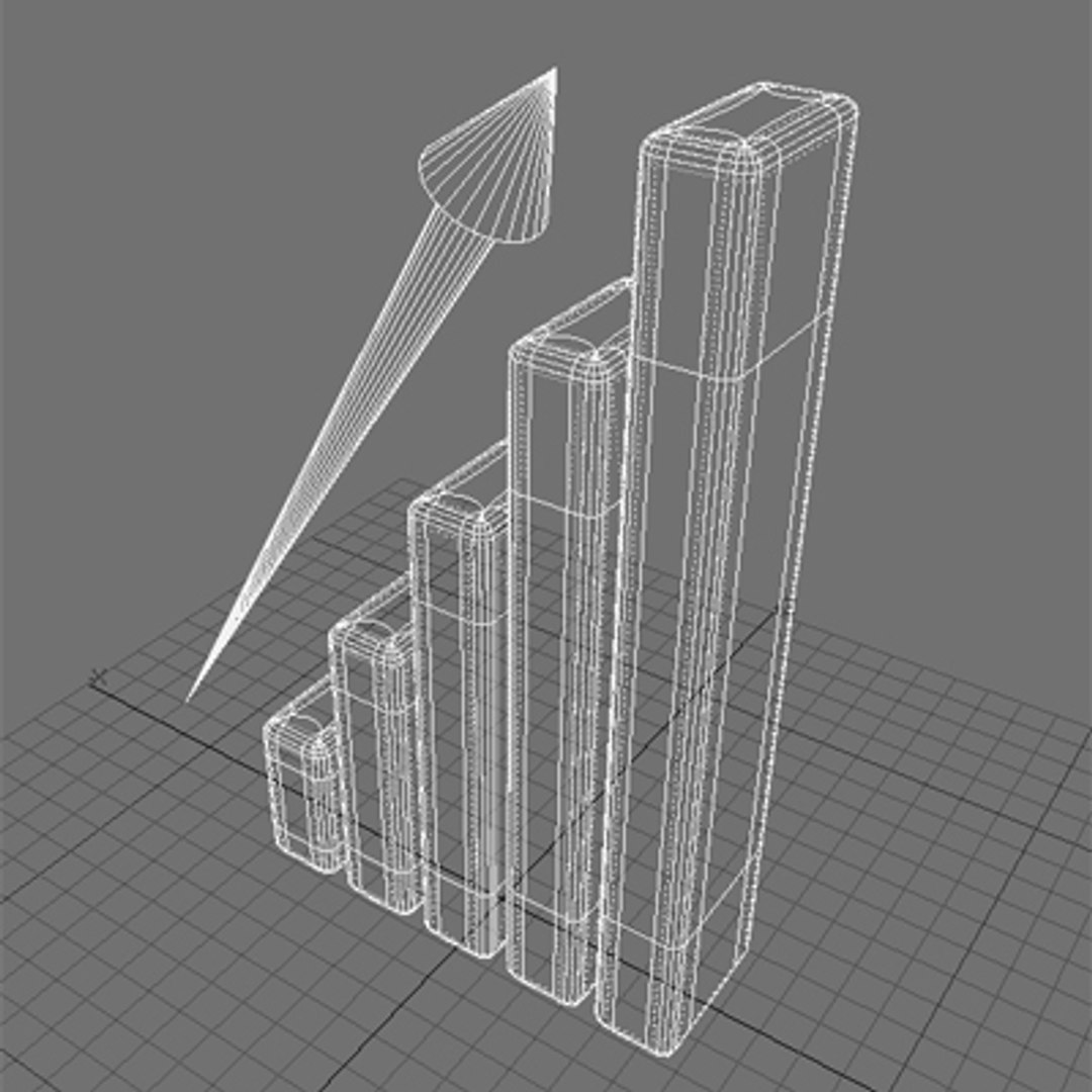 Business Graph 3d 3ds