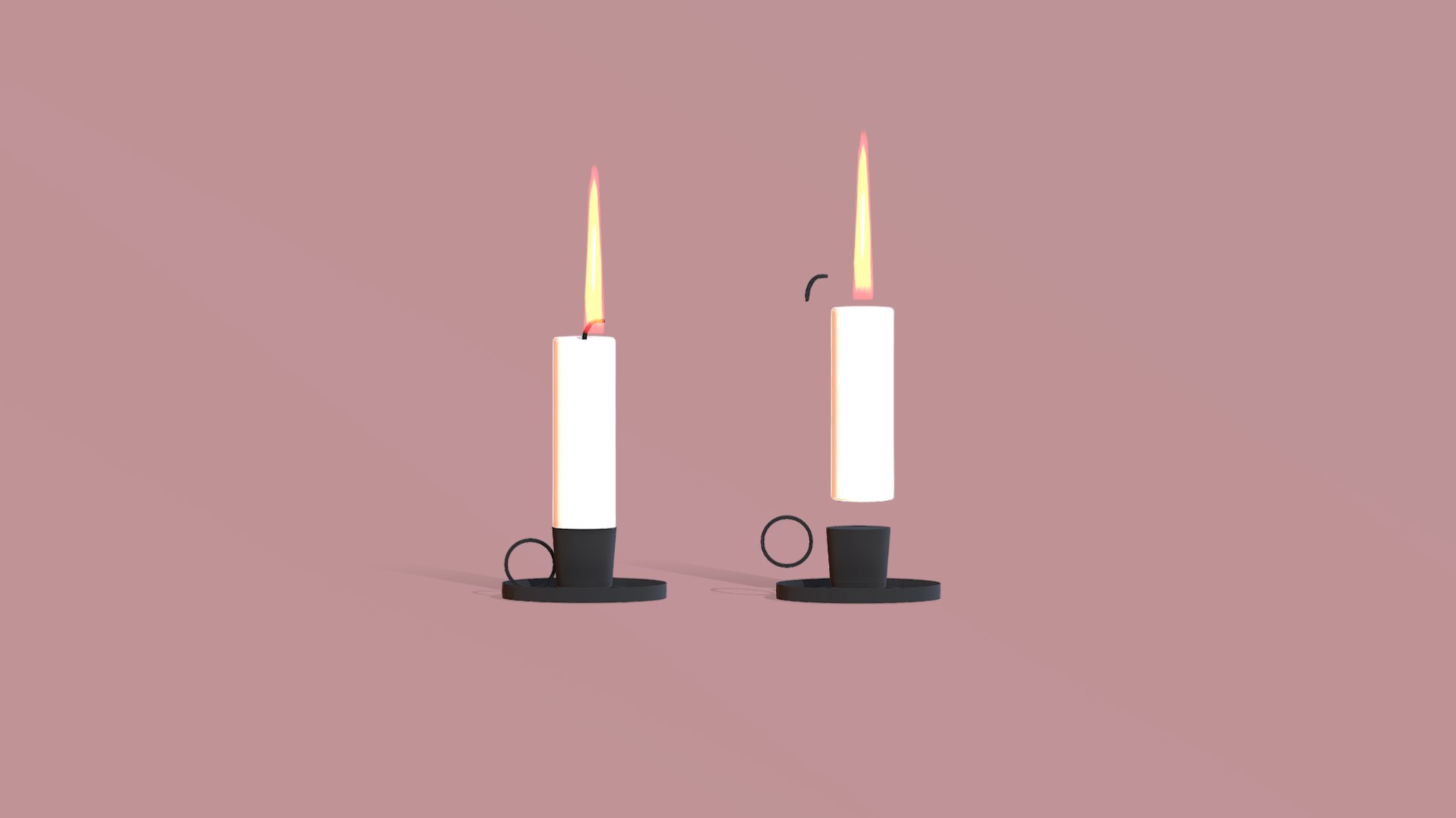 Stylized Candle 3D Model - TurboSquid 2227732