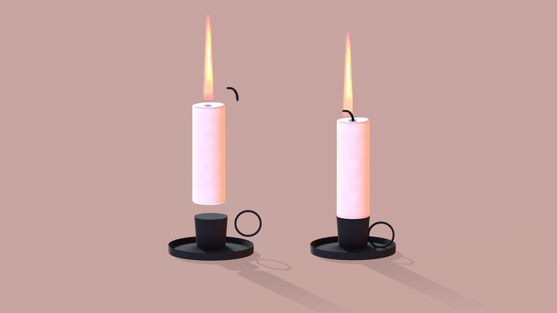 Stylized Candle 3D Model - TurboSquid 2227732