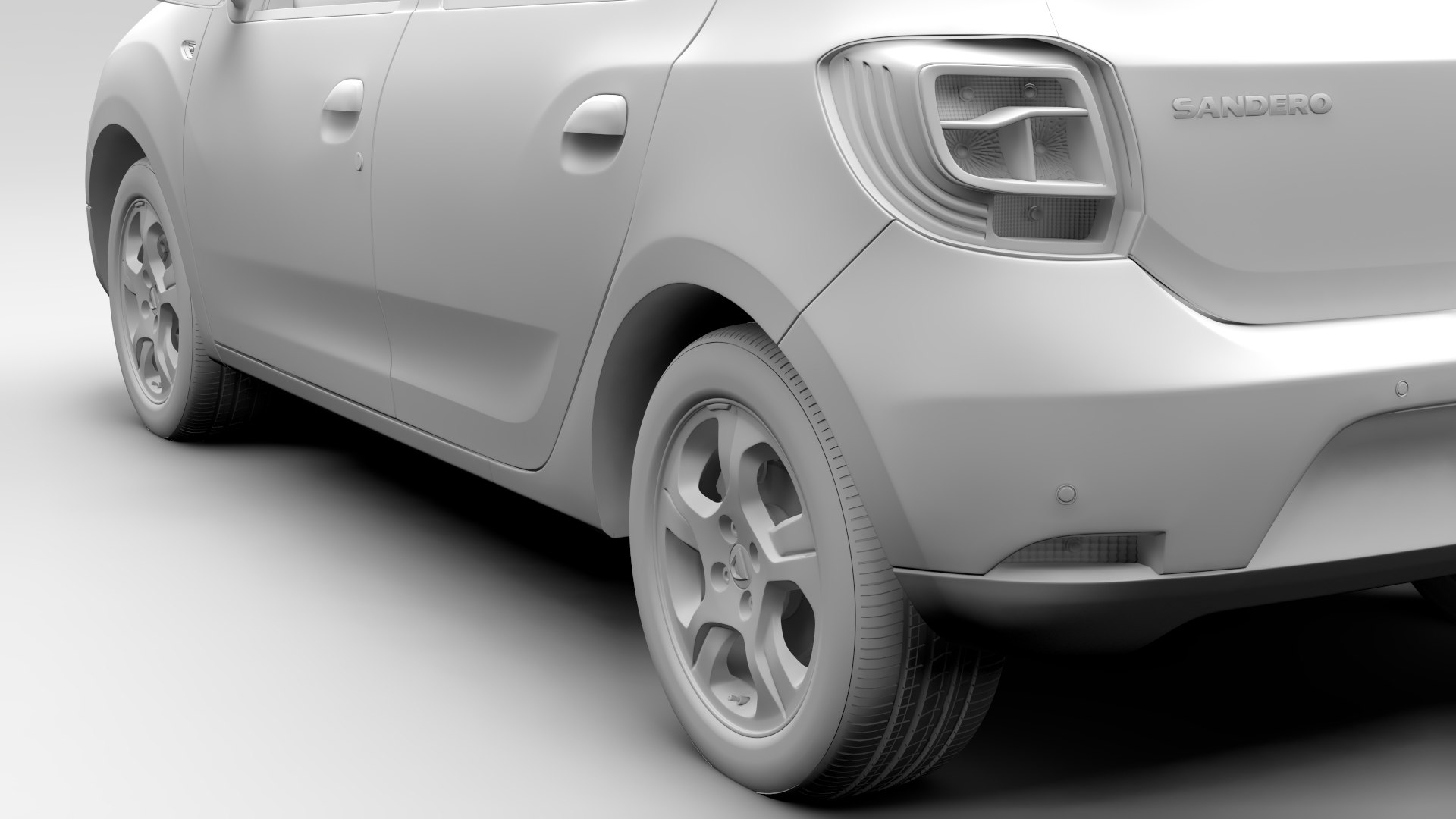 3d Model Dacia Sandero 2015