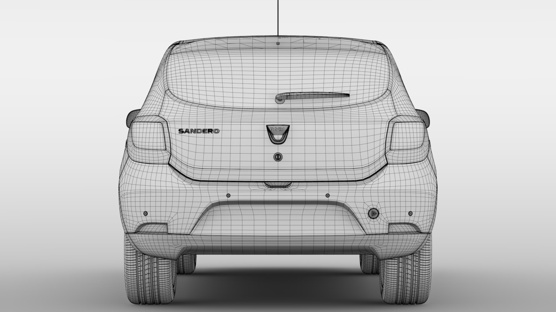 3d Model Dacia Sandero 2015