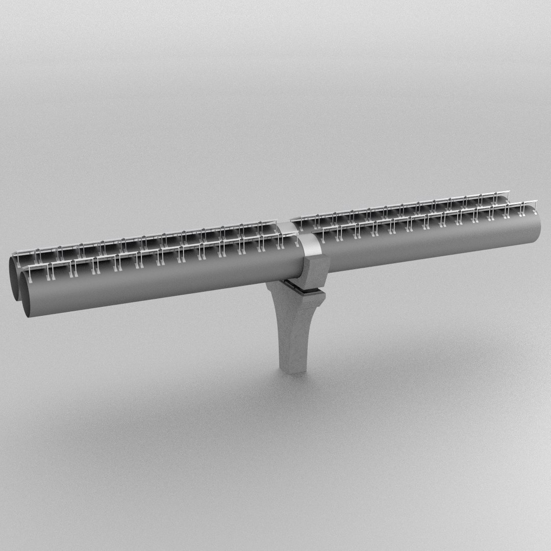 Tubes Supports Hyperloop 3d Max
