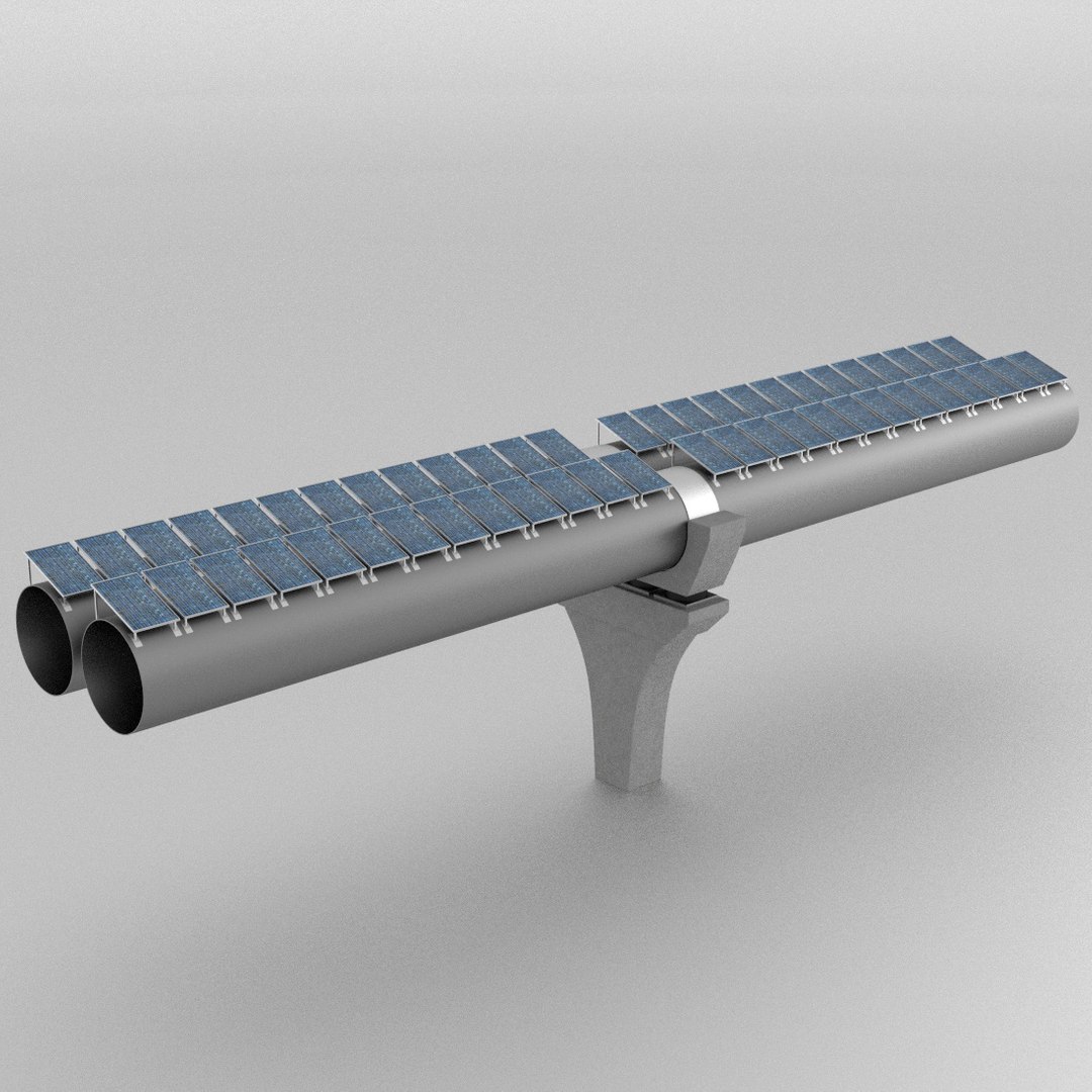 Tubes Supports Hyperloop 3d Max