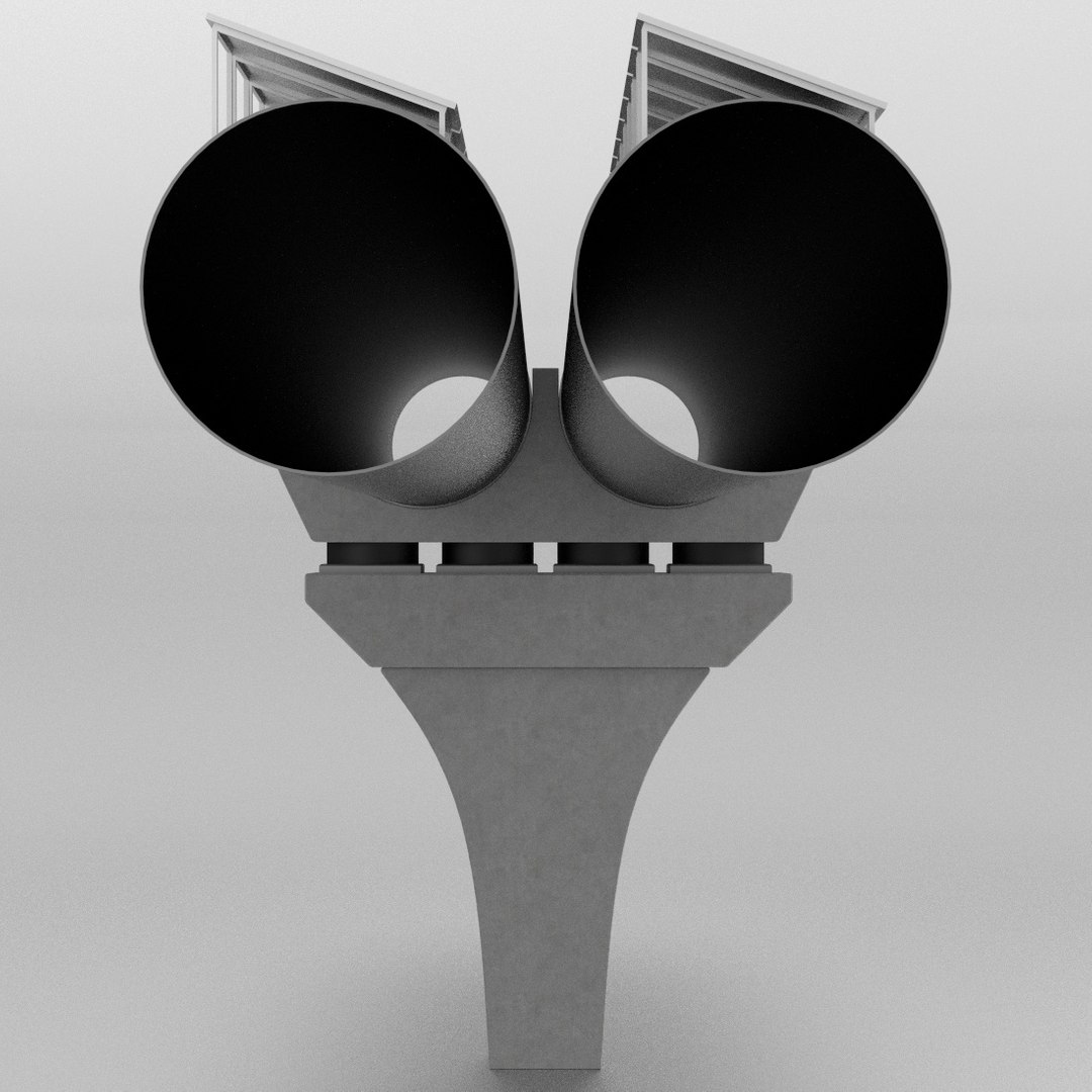 Tubes Supports Hyperloop 3d Max