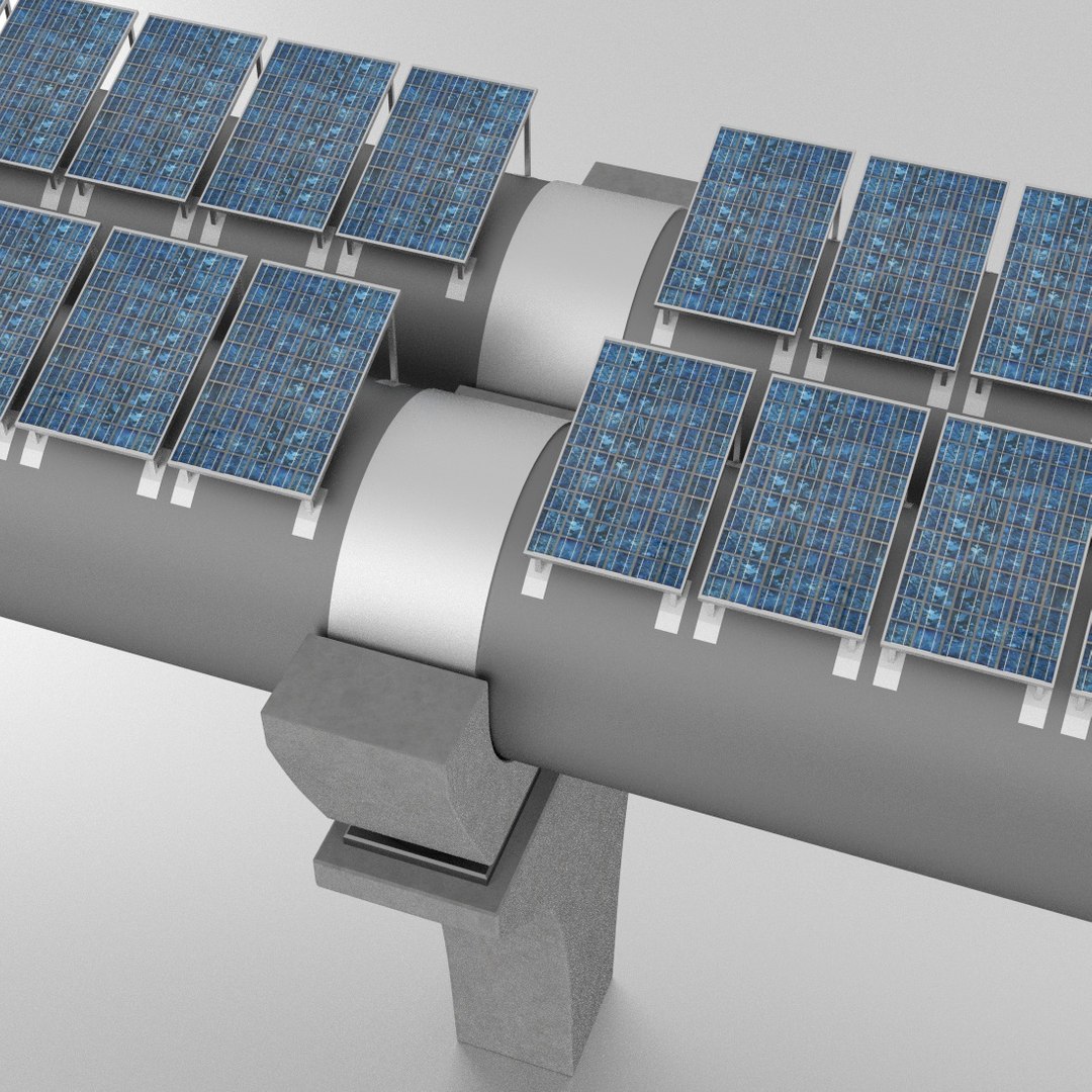 Tubes Supports Hyperloop 3d Max