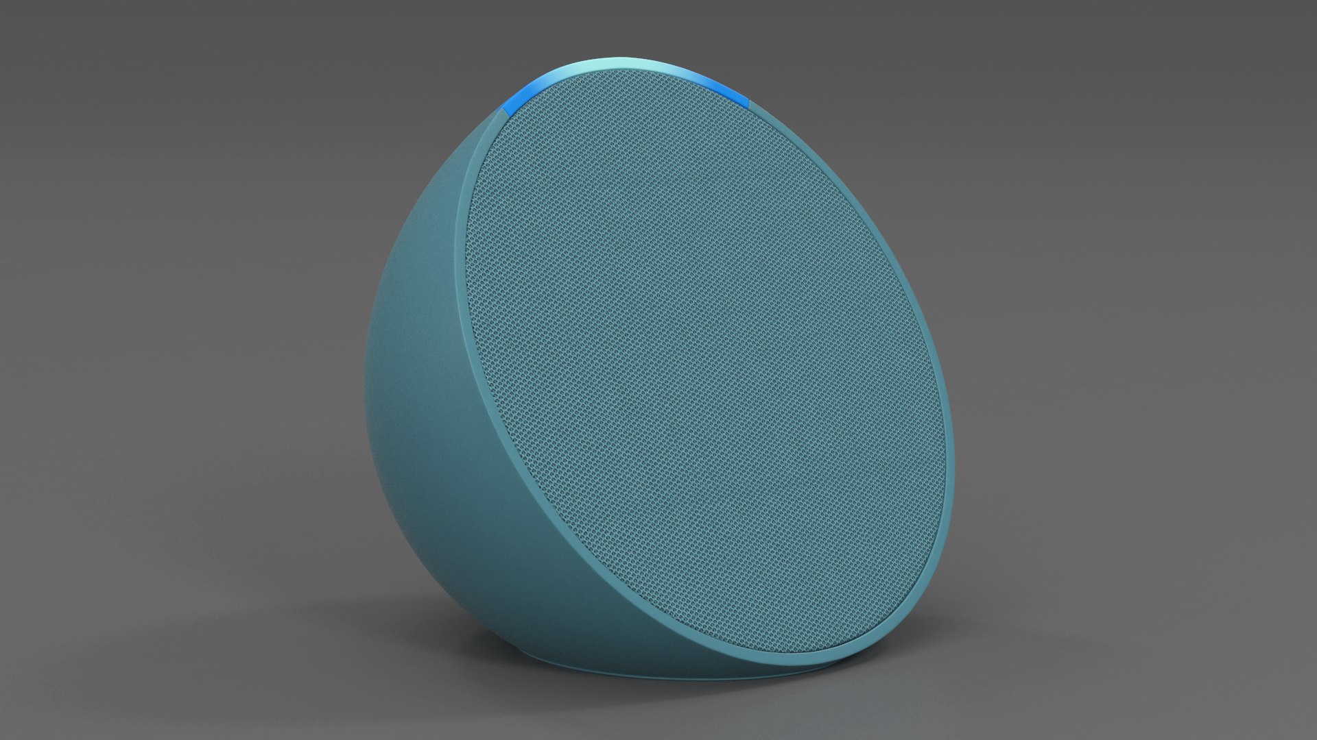 3D Amazon Echo Pop Midnight Teal Model - TurboSquid 2155142