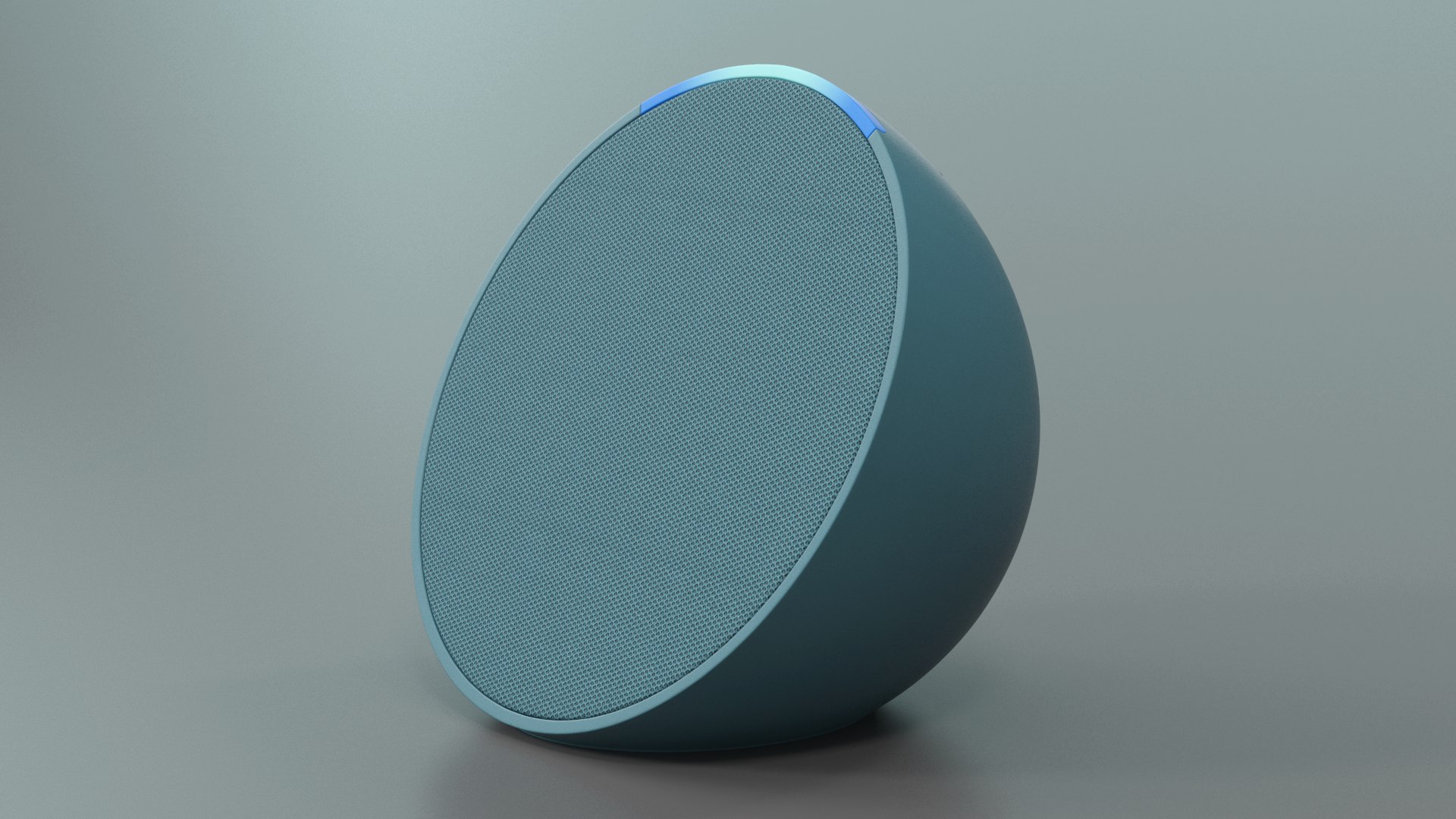 3D Amazon Echo Pop Midnight Teal Model - TurboSquid 2155142