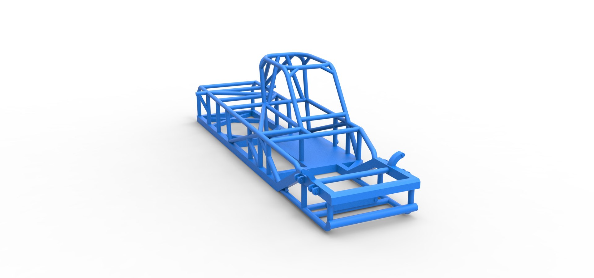 3D Diecast Frame Of Small Block Supermodified Race Car Scale 1 To 25 ...