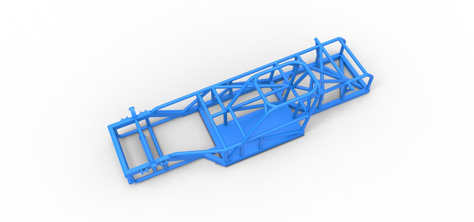 3D Diecast Frame Of Small Block Supermodified Race Car Scale 1 To 25 ...