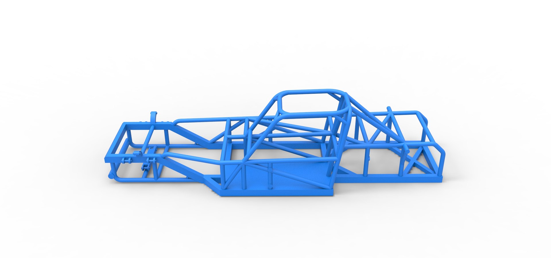 3D Diecast Frame Of Small Block Supermodified Race Car Scale 1 To 25 ...