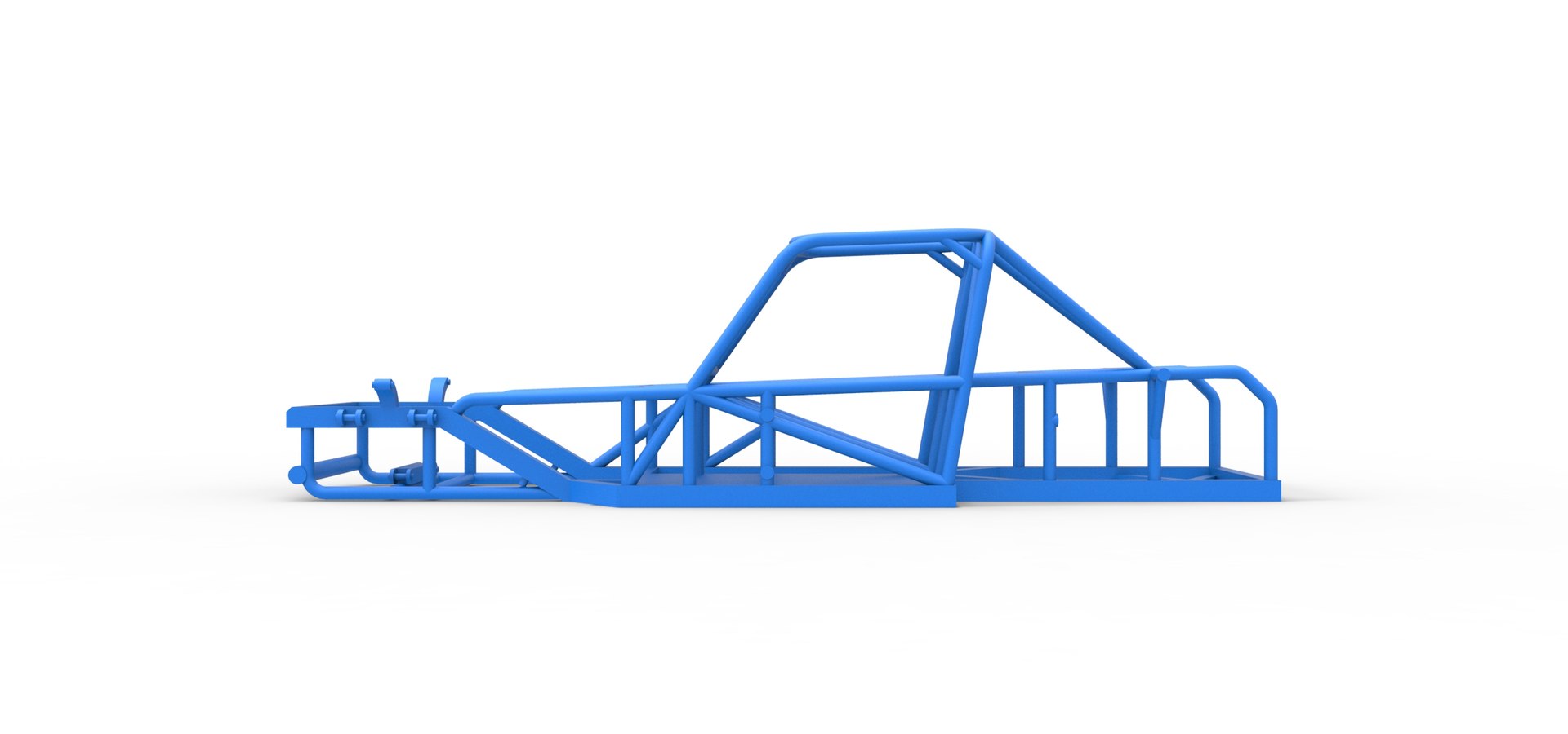3D Diecast Frame Of Small Block Supermodified Race Car Scale 1 To 25 ...