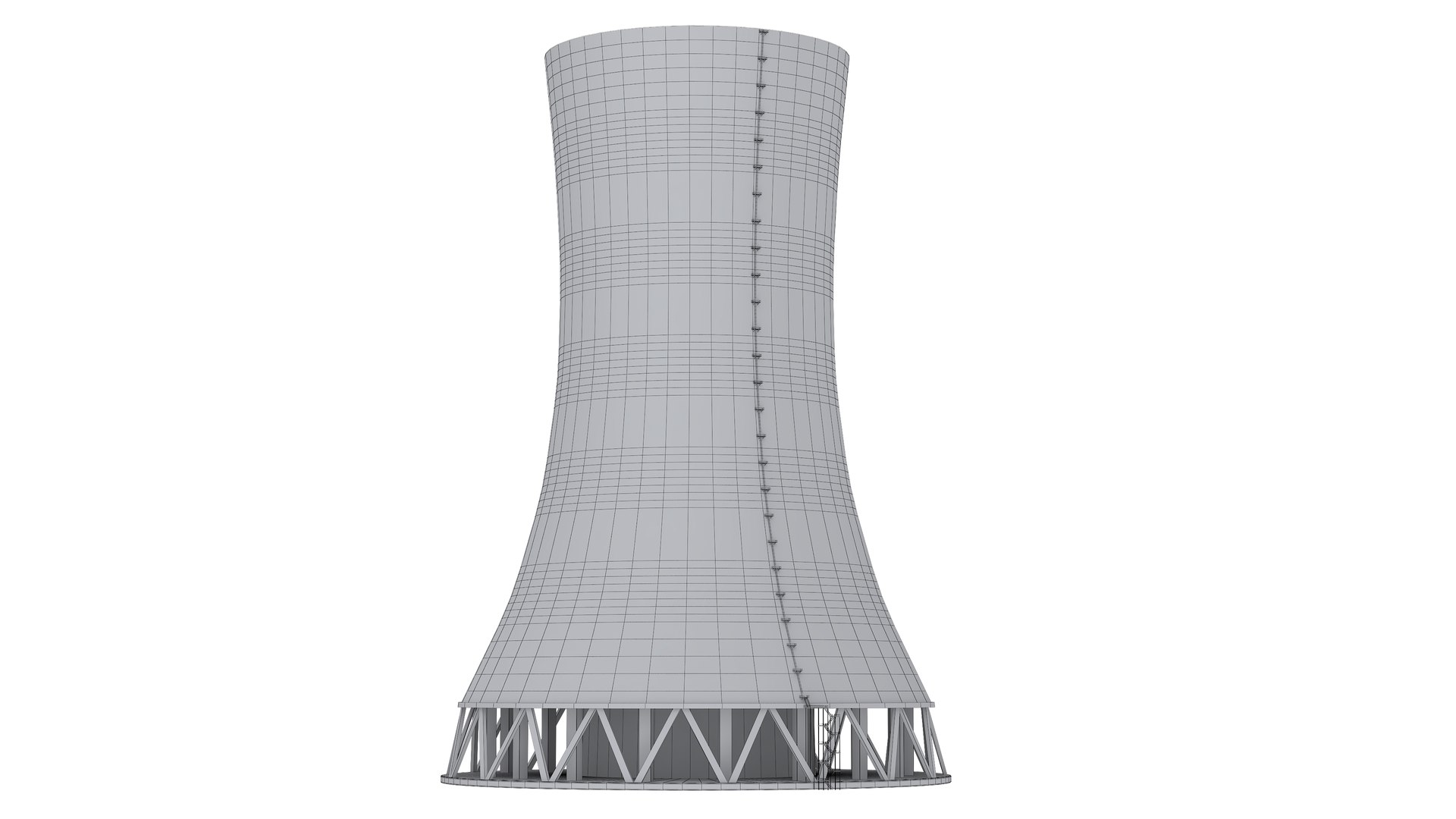 3D Nuclear Cooling Tower - TurboSquid 2305979