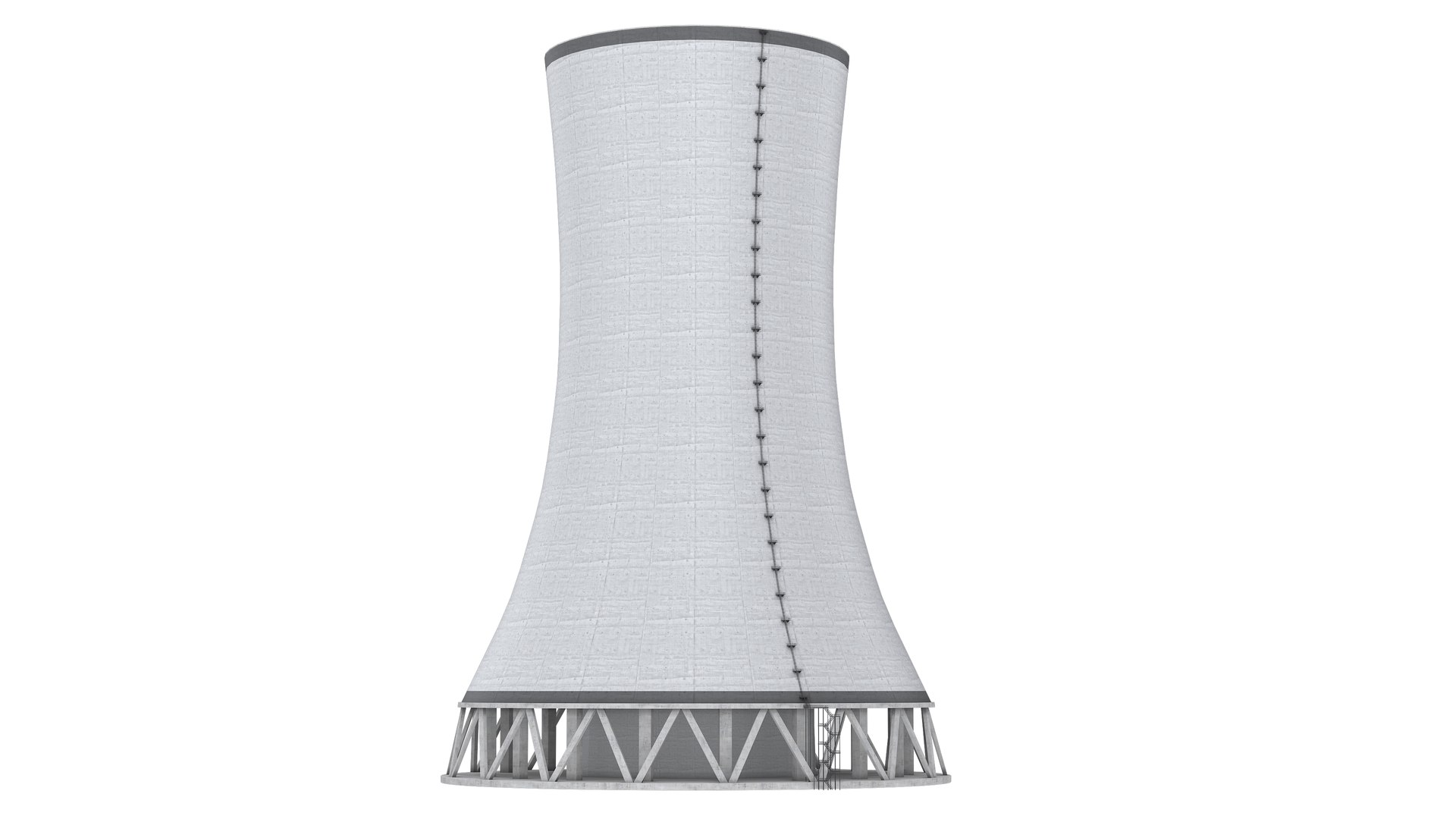 3D Nuclear Cooling Tower - TurboSquid 2305979