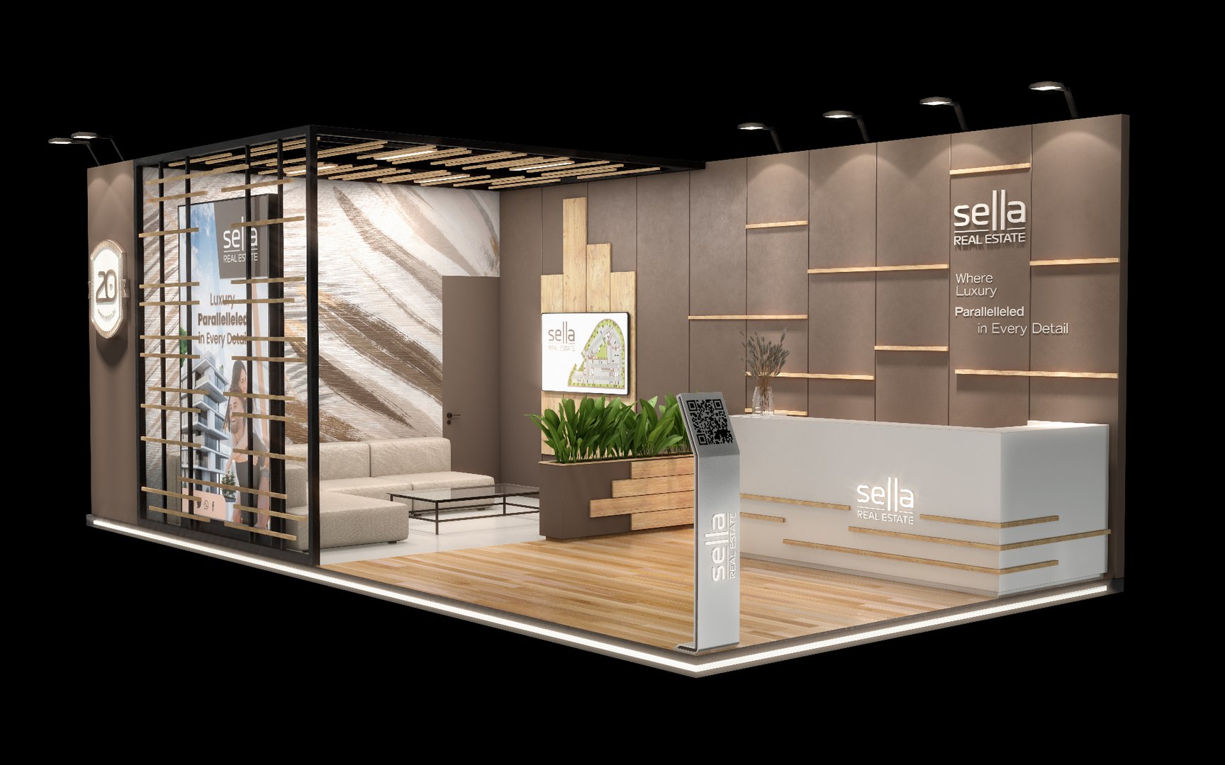 3D Real Estate Booth Exhibition Stand - TurboSquid 2311656