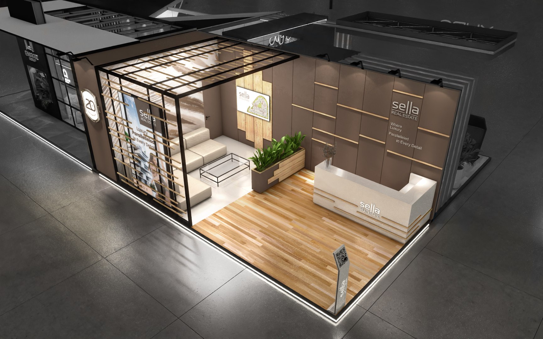 3D Real Estate Booth Exhibition Stand - TurboSquid 2311656