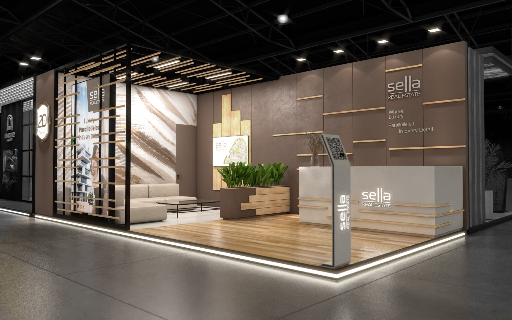 3D Real Estate Booth Exhibition Stand - TurboSquid 2311656