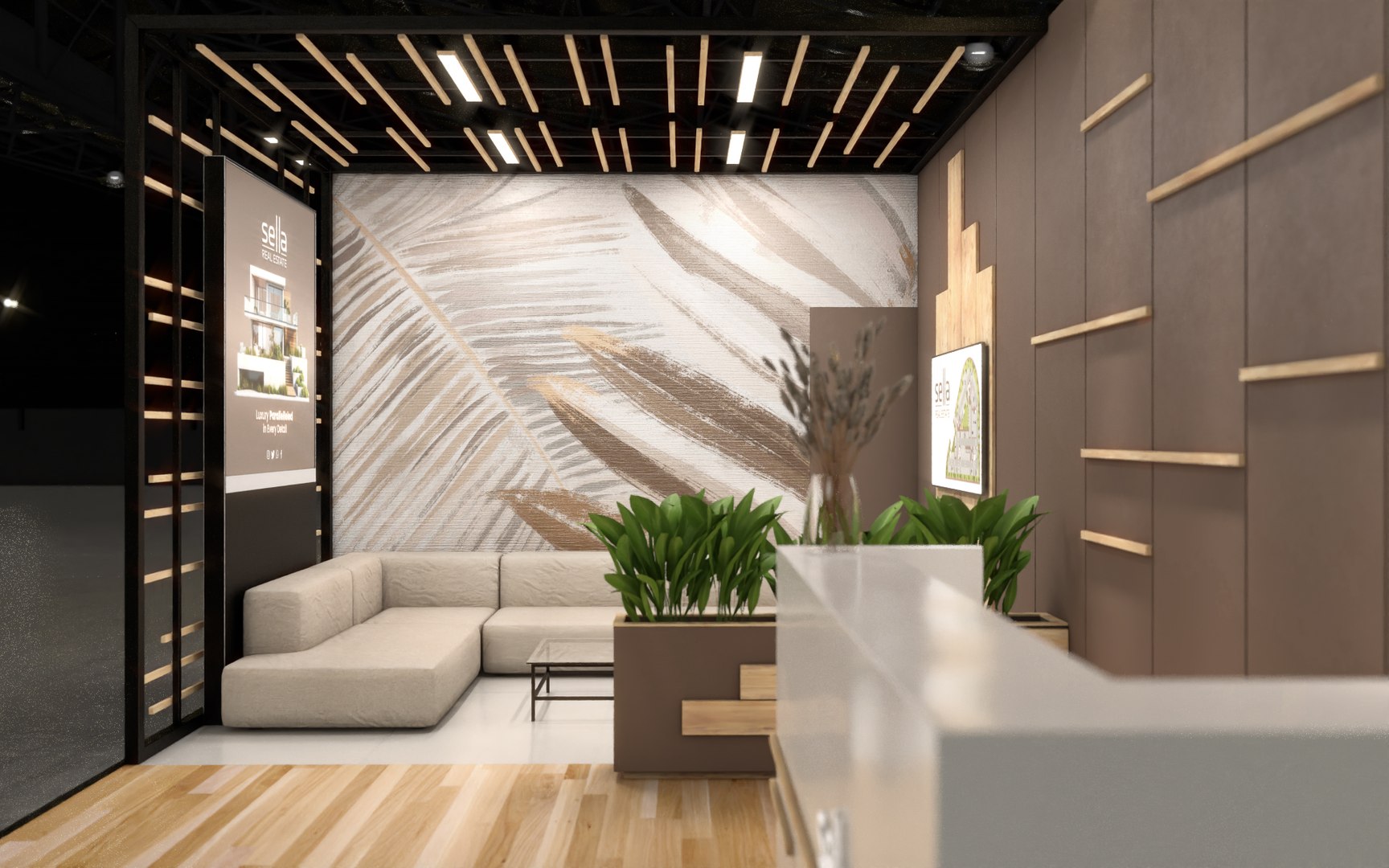 3D Real Estate Booth Exhibition Stand - TurboSquid 2311656