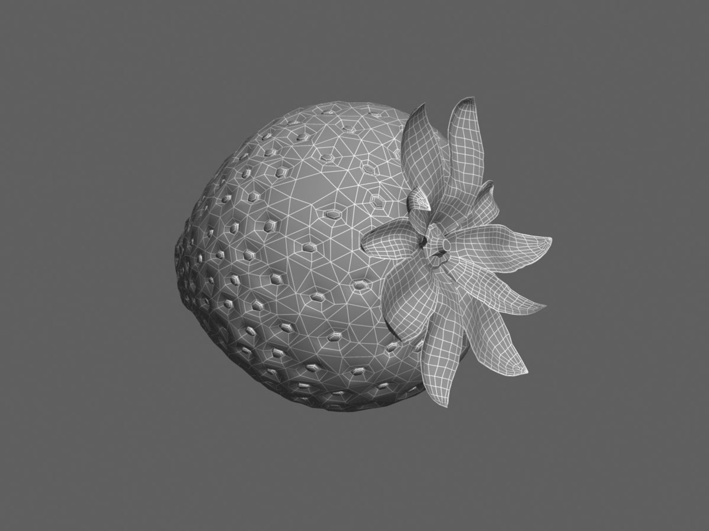 3ds Max Strawberry Fruit