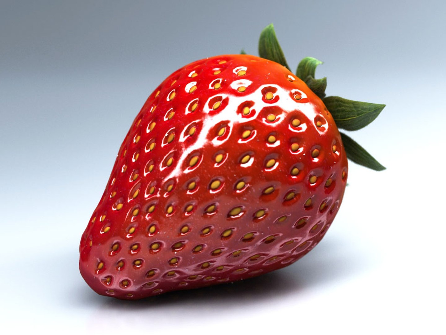 3ds Max Strawberry Fruit
