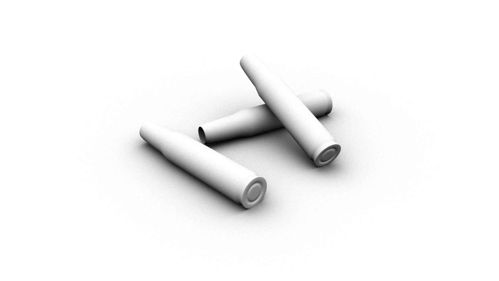 3d Model Of 50 Cal Bullet Casing